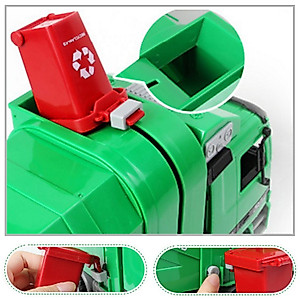 TecUnite Kids 6 Pieces Mini Trash Cans, 7.9 Gallon Capacity, ABS Material, Red, Yellow, Green Colors