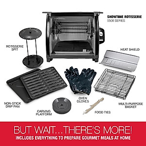 Ronco 5500 Series Rotisserie Oven, Black