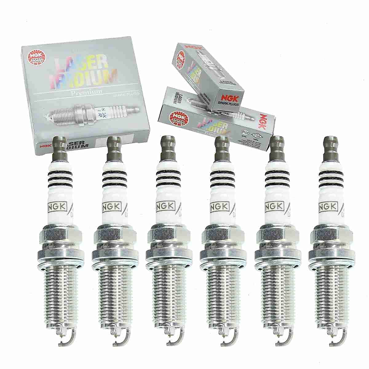 6 pc NGK Laser Iridium Spark Plugs compatible with Lexus IS250 2.5L V6 2006-2015