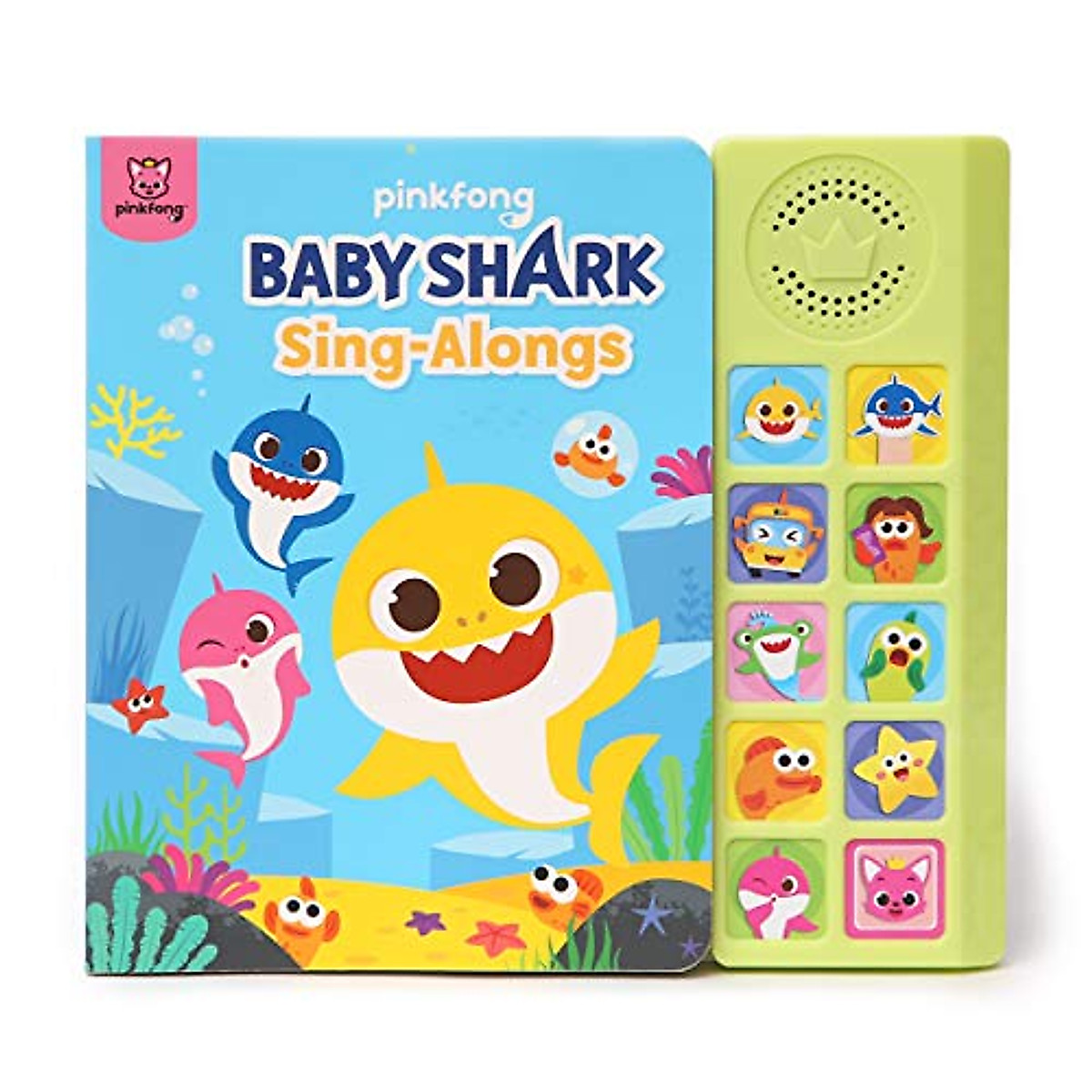 Baby Shark Sing-Alongs 10 Button Sound Book | Baby Shark Toys | Learning & Education Toys | Interactive Baby Books for Toddlers 1-3 | Gifts for Boys & Girls