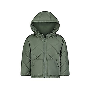 Carter's Baby Toddler Boy Winter Jacket, Olive, 3 Years