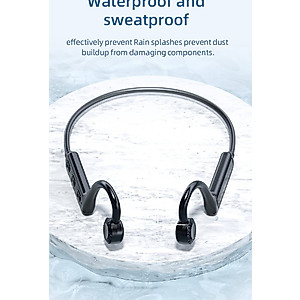 Bone Transmission Air Transmission Earphone Blue Tooth, Water Proof Sport Earphone (Green)