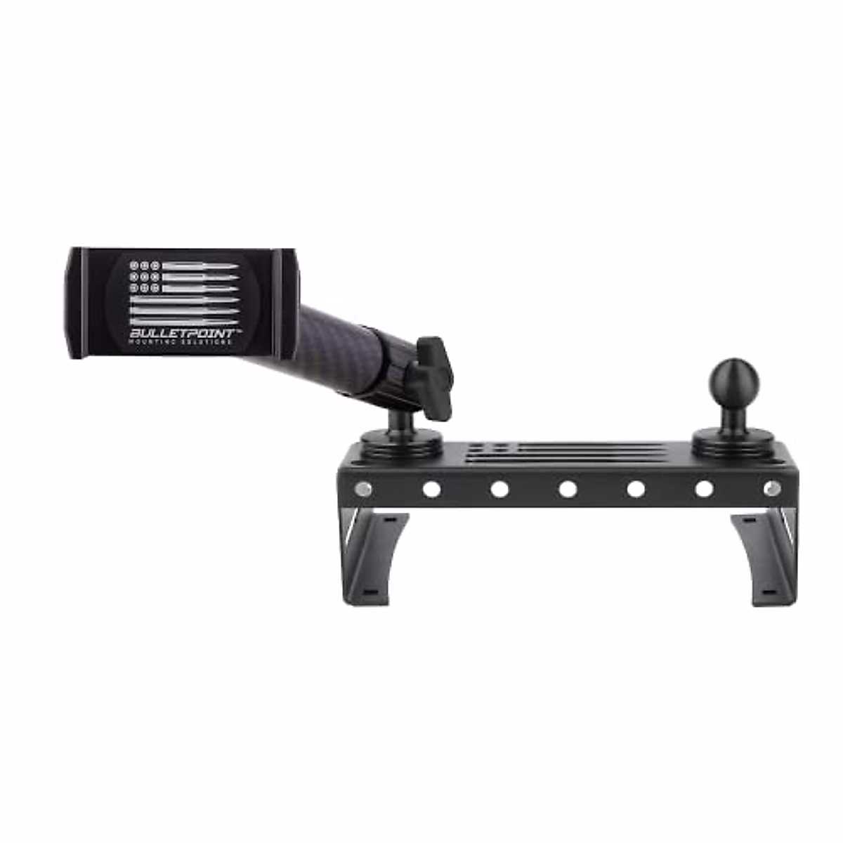 Bulletpoint Metal Dash Mount Phone Holder Compatible with 2015-2020 Ford F150 & 2017+ F250/F350 Super Duty - Dual 20mm Ball Dash F150 Phone Mount (13th Generation)