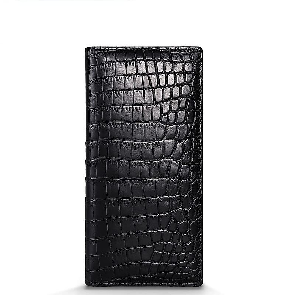 Vinyl Leather Fabric Crocodile Pattern Marine Waterproof Material 36" L×54" W Marine Vinyl Synthetic Leather Sheets 0.5mm Thick for Upholstery Crafts, Automotive/Boat, Cushion, DIY Sewing - Black