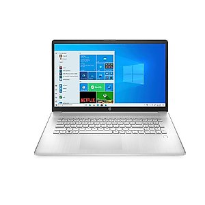 HP Laptop, 17.3" HD Touchscreen, AMD Athlon Gold 3150U Processor up to 3.3 GHz, 12GB DDR4 Memory, 512GB SSD, Webcam, Wireless-AC, Bluetooth, Type-C, HDMI, Windows 10, Silver
