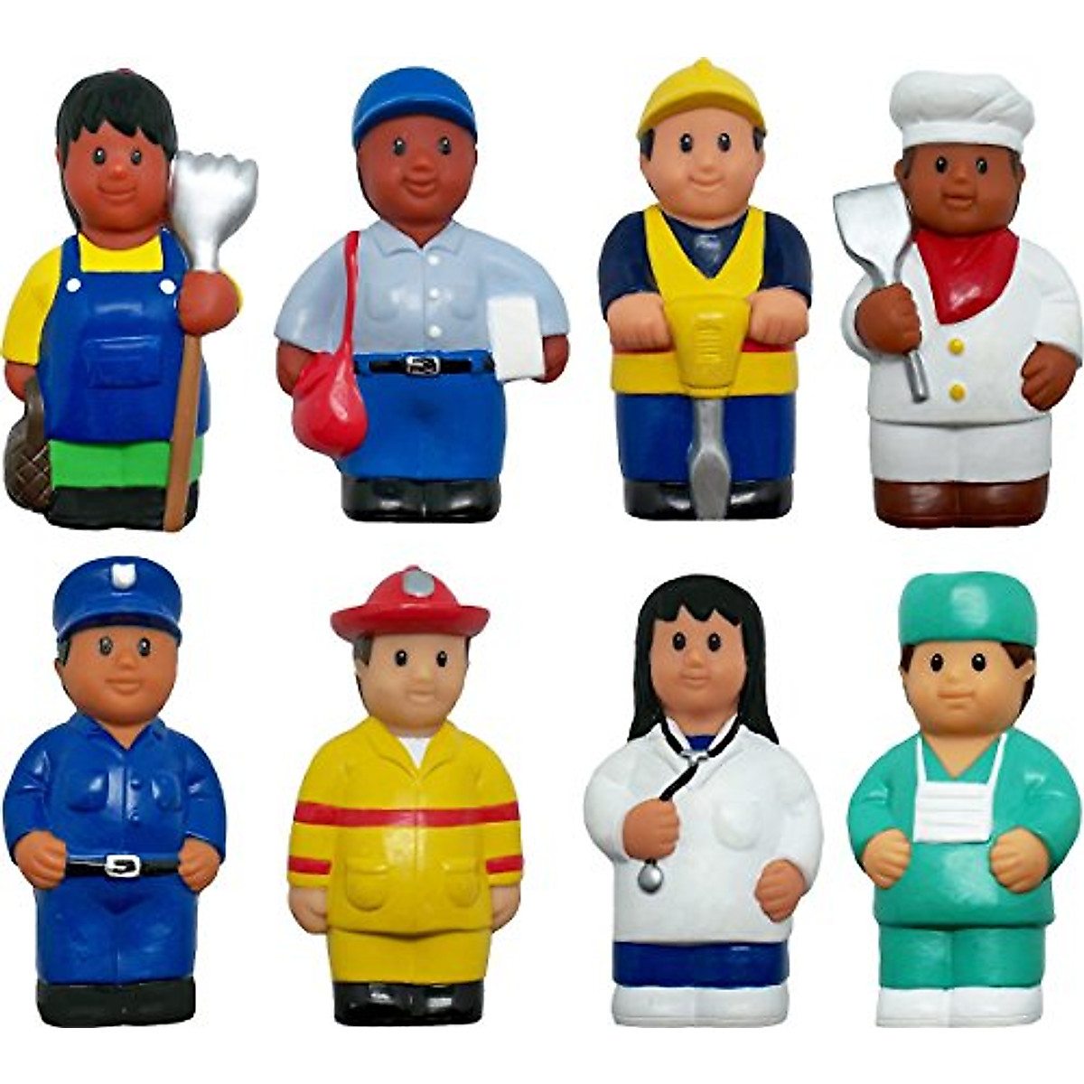 Get Ready Kids 620 5" Multicultural Career Figures, Set of 8 (Pack of 8)