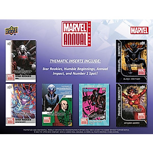 Marvel Annual Hobby Box (Upper Deck 2020/21) 16 Packs Per Box, 5 Cards Per Pack