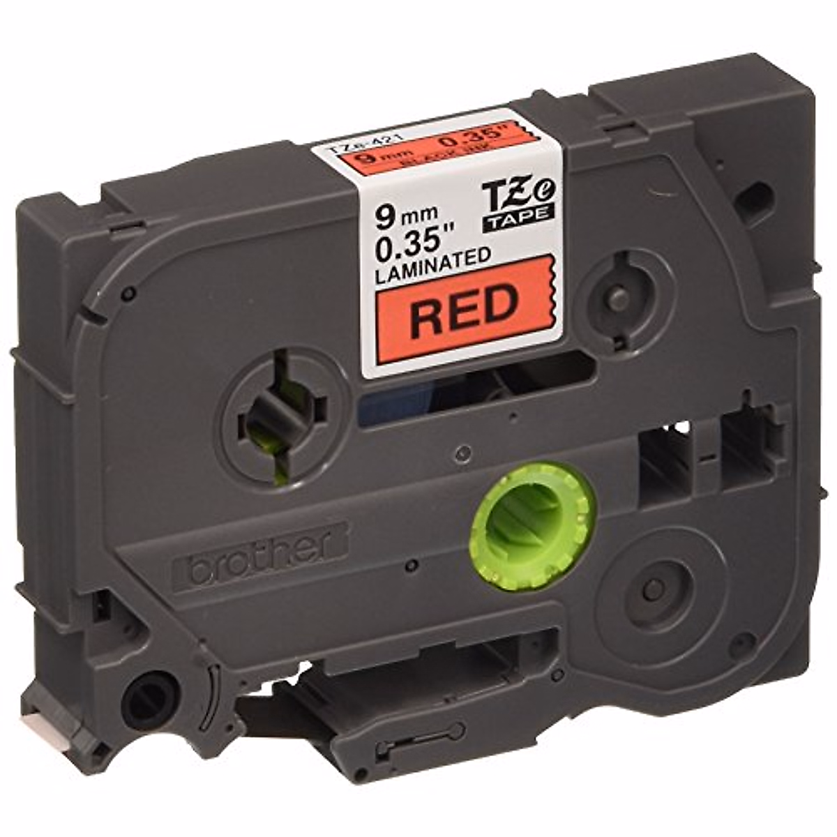 Brother Black on Red Label Tape