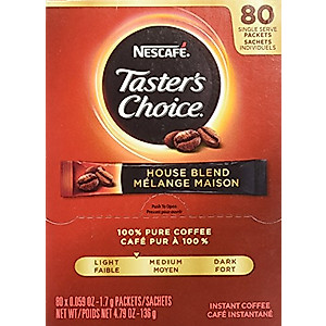 Premium Instant-Coffee Single-Serve Sticks, Original Blend, .06oz, 80/Box