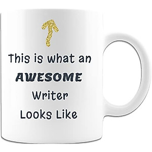 This is What an Awesome Writer Looks Like Coffee Mug makes a Great Writer Christmas gift. Great stocking stuffer too! 15 oz