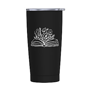 Yipaidel Floral Book 20 OZ Stainless Steel Vacuum Insulated Tumblers Lids Mug, Inspirational Gifts for Sister Best Friends Coworkers, Mothers Day Christmas, Gifts for Mom From Daughter