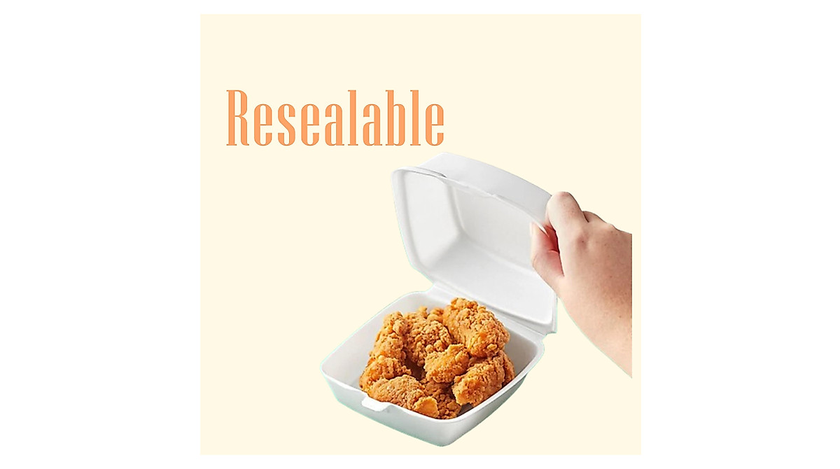 Mr. Miracle 6X6 Foam Containers - Secure & Stackable