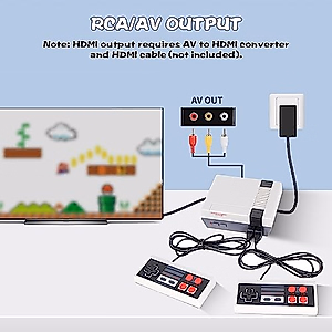 Retro Game Console, Video Game Console with Built-in Games Plug & Play Game System Classic Edition