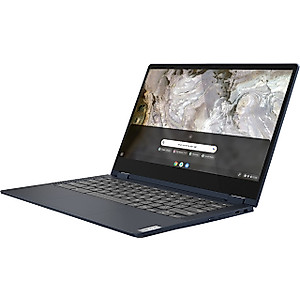 Lenovo - Flex 5 13" 2-in-1 FHD Touchscreen Chromebook - Pentium 7505-4GB Memory - 96GB Storage (32GB eMMC Plus 64GB Card) WiFi 6, Bluetooth, Webcam- Abyss Blue w/TGCD Accessory