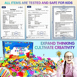 350 PCS Party Favors Toys for Kids, Easter Basket Stuffers, Fidget Toys Pack, Treasure Box toys for Classroom, Stocking Stuffers, Carnival Prizes, Goodie Bag Stuffers, Birthday Gift Bulk Toys for Boys and Girls