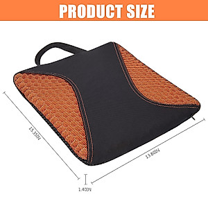 CAR-GRAND Cooling Gel Seat Cushion for Long Sitting, Thick Soft and Breathable Honeycomb Seat Cushion for Car Wheelchair Home, Gel Chair Cushion for Hip Pain, Gel Seat Cushion for Office Chair (Pink)