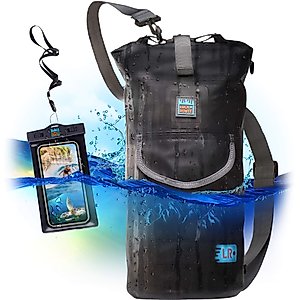 Luck route Dry Bags Waterproof (10L - Black) - Dry Bags for Kayaking Waterproof - Dry Sack Water Bag - Water Proof Bag - Waterproof Bags For Boating - Waterproof Backpacks - Waterproof Floating Bag