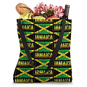 Jamaican Flag Of Jamaica Caribbean Island Retro Vintage Tote Bag