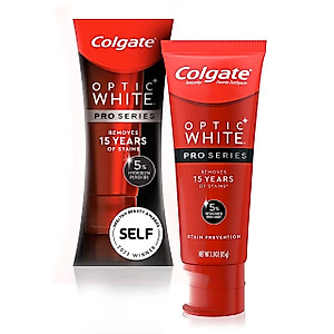 Colgate Optic White Renewal and Pro Series Whitening Toothpaste Bundle (2 Pack)