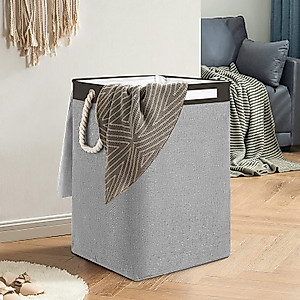 2 Pack Large Laundry Hampers with Lid, Collapsible Laundry Baskets with 2 Bags and 5 Hangers, Foldable Laundry Basket, Portable Clothes Hamper Laundry Basket Organizer for Bathroom, Bedroom, College