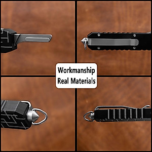 TGZUO Aluminium Alloy Scalpel Pocket Knife with Clip Small EDC Telescopic Retractable Box Cutter Precision Craft Utility Knife 10pcs #60#24 Carbon Steel Blades