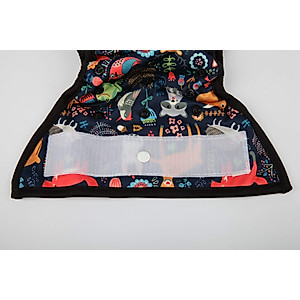 Baby Cloth Diaper Cover Nappy Hook and Loop Double Gusset 6.6lbs to 33lbs (Grey Arrow) One Size