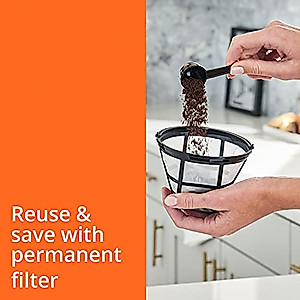 Krups Simply Brew Stainless Steel Drip Coffee Maker 10 Cup 900 Watts Coffee Filter, Drip Free, Dishwasher Safe Pot Silver and Black