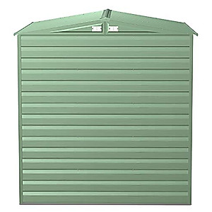 Arrow Select 6' x 7' Outdoor Lockable Steel Storage Shed Building, Sage Green