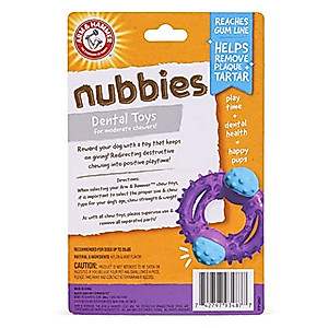 Arm & Hammer for Pets Nubbies Orion Dog Dental Toy| Best Dog Chew Toy for Moderate Chewers | Dog Dental Toy Helps Reduce Plaque & Tartar Without Brushing (Pack of 1)
