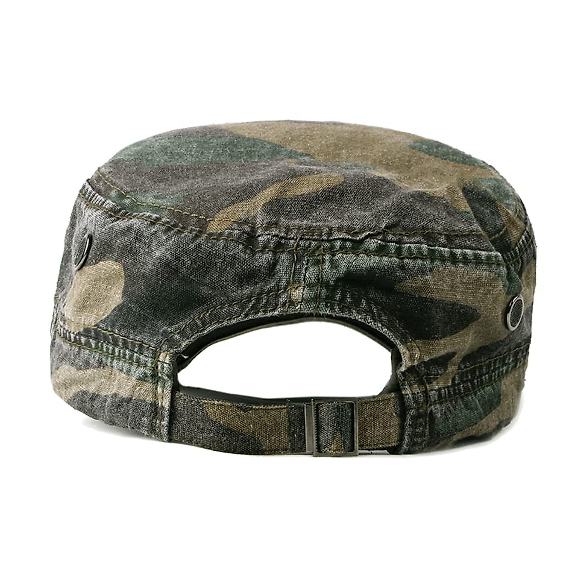 Nanwansu Unisex Military Army Hat Men Women Baseball Cap Flat Top Cap Adjustable Camo Cadet Cap