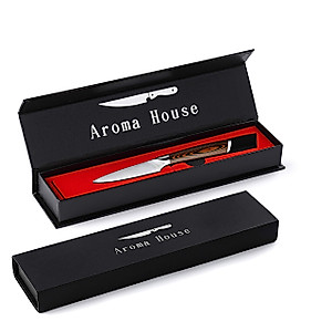 Aroma House Christmas Gift Set,7" Meat Cleaver and 4" Paring Knife
