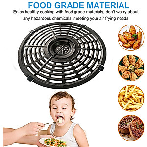 Upgraded 8QT Air Fryer Crisper Tray for Instants Pot Duo Crisp Air Fryers, 3.7QT Double-layer Coating Air Fryer Grill Pan Plate, Broil Tray, Dehydrate Tray for Gowise Crux Air Fryers, Nonstick