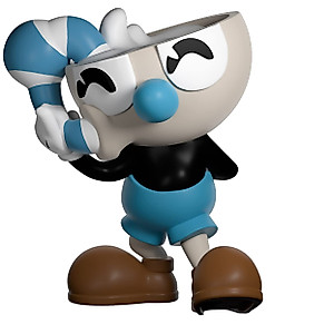 Youtooz Mugman Vinyl Figure 3.7" Inch, Mugman Action Figure, Cuphead and Mugman Vinyl Toys Cuphead Collection Based on Cuphead Games