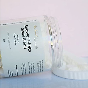 Sinus Shower Melts, for Congestion and Allergies, Shower Steamer, Multiple uses, Reusable Glass jar