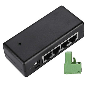 PoE Ethernet Power Supply 4 Port POE DC 12V-48V Power Adapter Injector for IP Camera 802.3af/802.3at Device