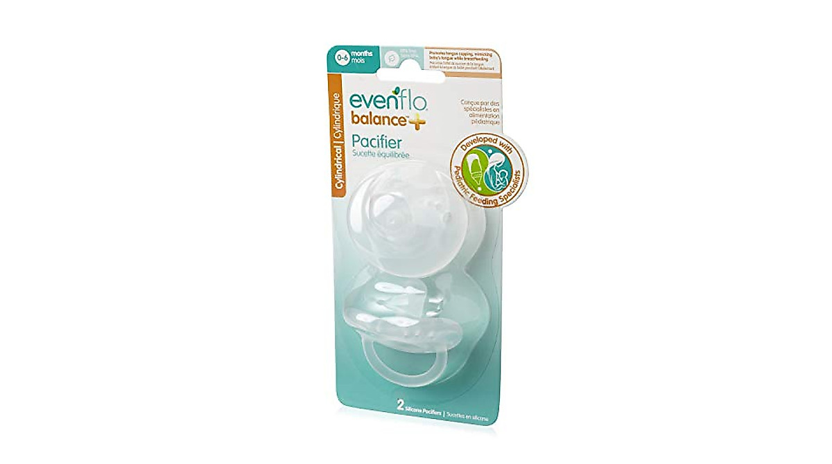 Evenflo Balance Plus Baby Pacifier - 0 to 6 Months Pack of 2