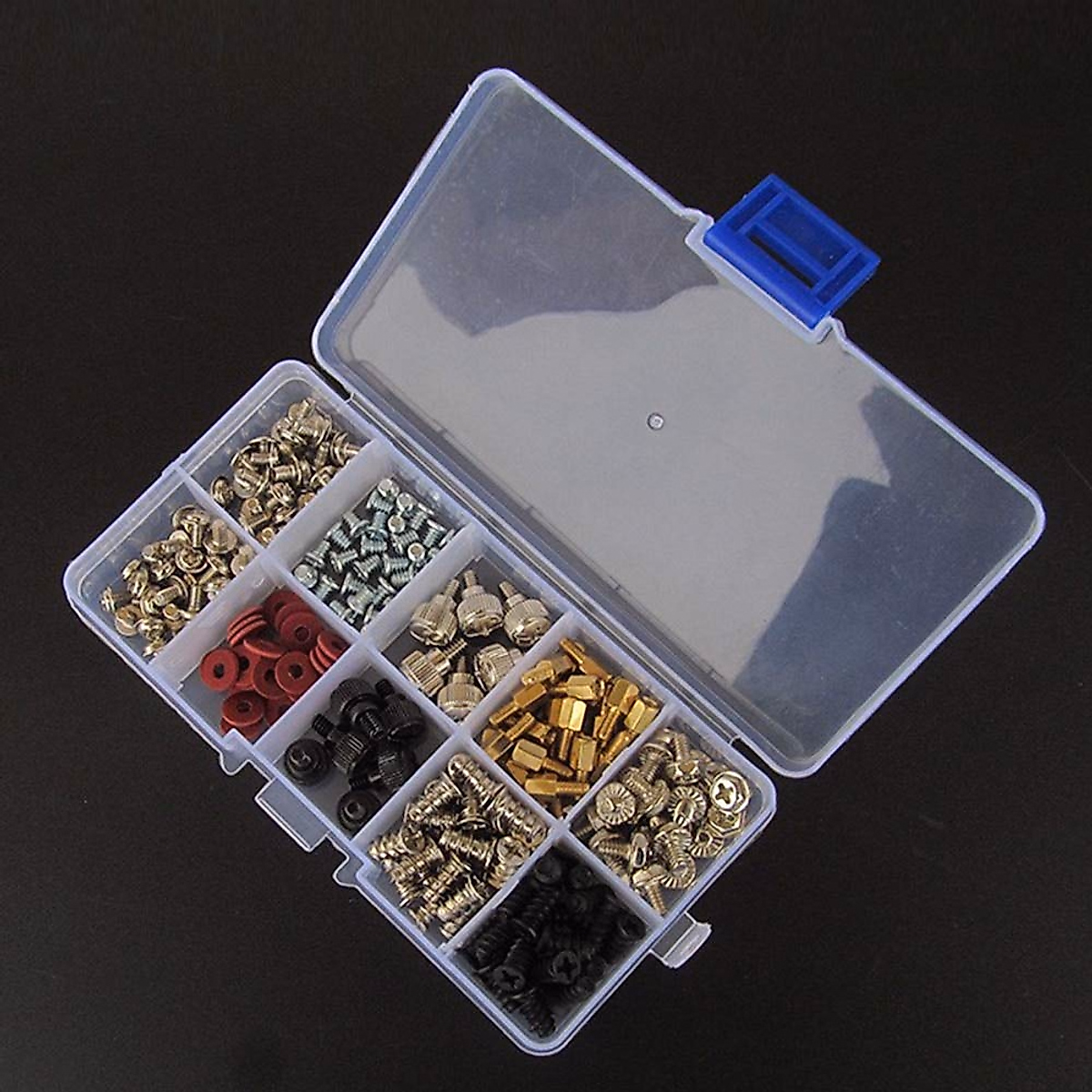 Ochoos 228PCS for Motherboard Computer Set Screws Accessories Repair Tool DIY with Case Assortment Kit Hard Disk for PC