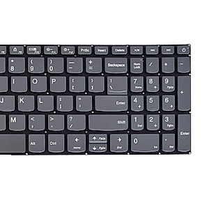 SUNMALL Replacement Keyboard Compatible with Lenovo V145-15AST V320-17isk V320-17ikb.IdeaPad 130-15AST 320-15ABR 320-15AST 320-15IAP 320-17AST 320-17ISK 330-15AST US Layout Grey No Frame