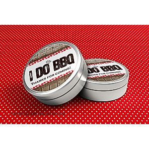 I Do BBQ Engagement Party Thank You Sticker Labels, 40 2" Party Circle Stickers by AmandaCreation, Great for Party Favors, Envelope Seals & Goodie Bags