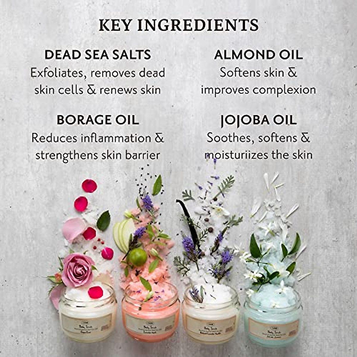 Sabon Body Scrub — Lavender Apple | Exfoliating Dead Sea Salt Body Scrub | Lavender, Apple | For All Skin Types | 11.3 Oz