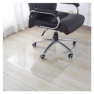 Clear PVC Desk Chair Mat Transparent Floor Protector,Vinyl Floor Protector Mat,Chair Mat-PVC Transparent Non-Slip Durable Floor Protector Mat for Office Home Hard Floor Carpet1.5mm Thick,125/135/145/1