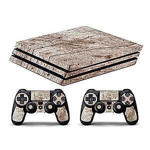 Skin Ps4 PRO - Wood Texture Classic - Limited Edition Decal Cover ADESIVA Playstation 4 Slim Sony Bundle