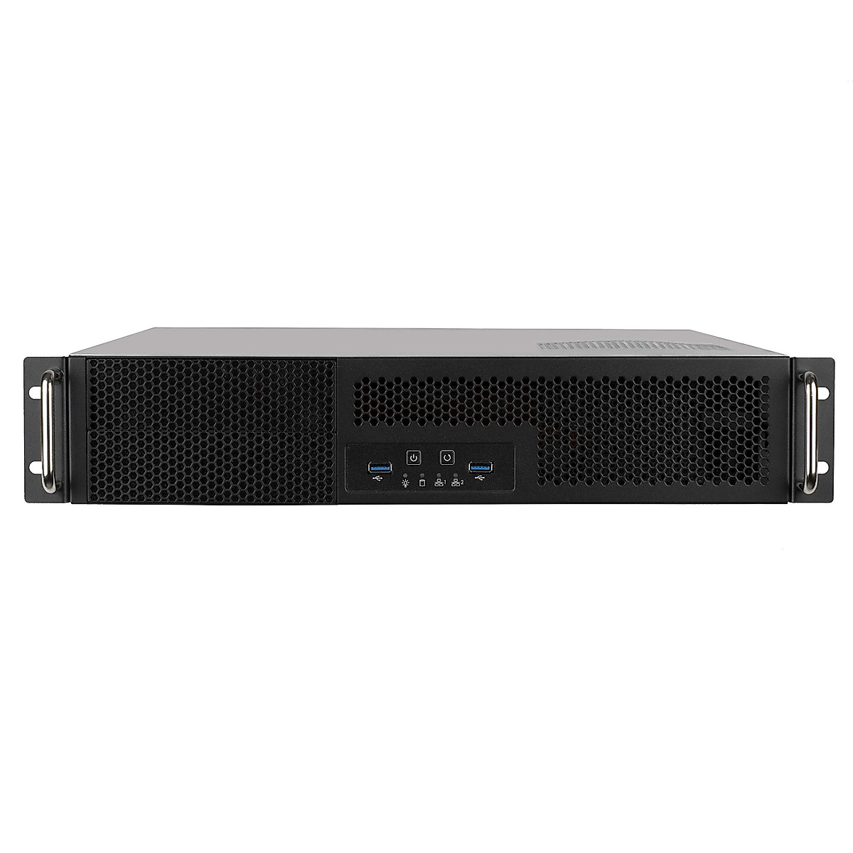 SilverStone Technology 2U Dual 5.25" Drive Bay ATX rackmount Industrial Storage Server Chassis with USB 3.1 Gen1 Interface, SST-RM23-502