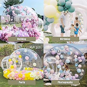 King Inflatable Bubble House Tent PVC Outdoor Transparent Balloon Bubble with Blower (13FT)