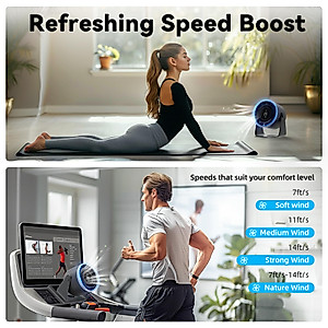 Desk Fan, Strong Airflow 100 Speeds Quiet Digital Display Rechargeable Battery Operated Fan Portable Personal Fan for Office, Bedroom, Kitchen, Home, Outdoor, Small Travel Camping USB Table Fan