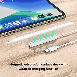MOGOOD Stylus Pen Charging Cable Pencil Charger Compatible with Apple Pencil 2nd Generation Only Stylus Charging Cord Save Your Ipad Battery