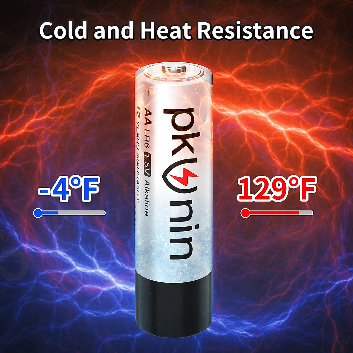 Ocvrszsw AA Batteries 12 Pack LR6 1.5V Alkaline Double A Battery, 12-Year Shelf Life