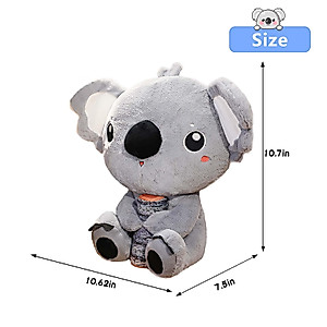 VIBERS Koala Cute Stuffed Animal 10.7 inches, Plush Toy Koala Gifts for Girls, Grey Stuffed Koala Bear, Birthday Gifts for Kids and Adults