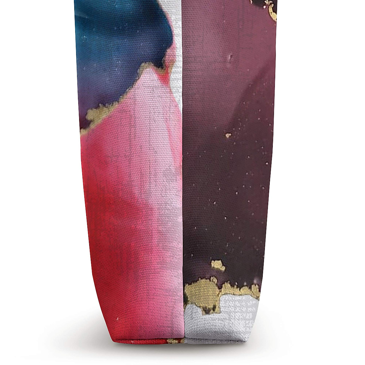 Red, Purple & Blue Modern Art Alcohol Ink Distressed Pattern Tote Bag