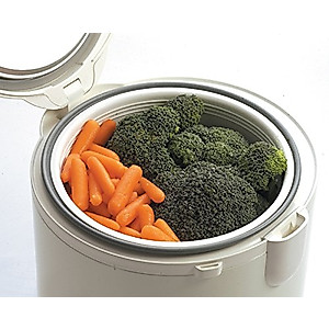 Tiger JAZ-A18U-FH 10-Cup (Uncooked) Rice Cooker and Warmer with Steam Basket, Floral White